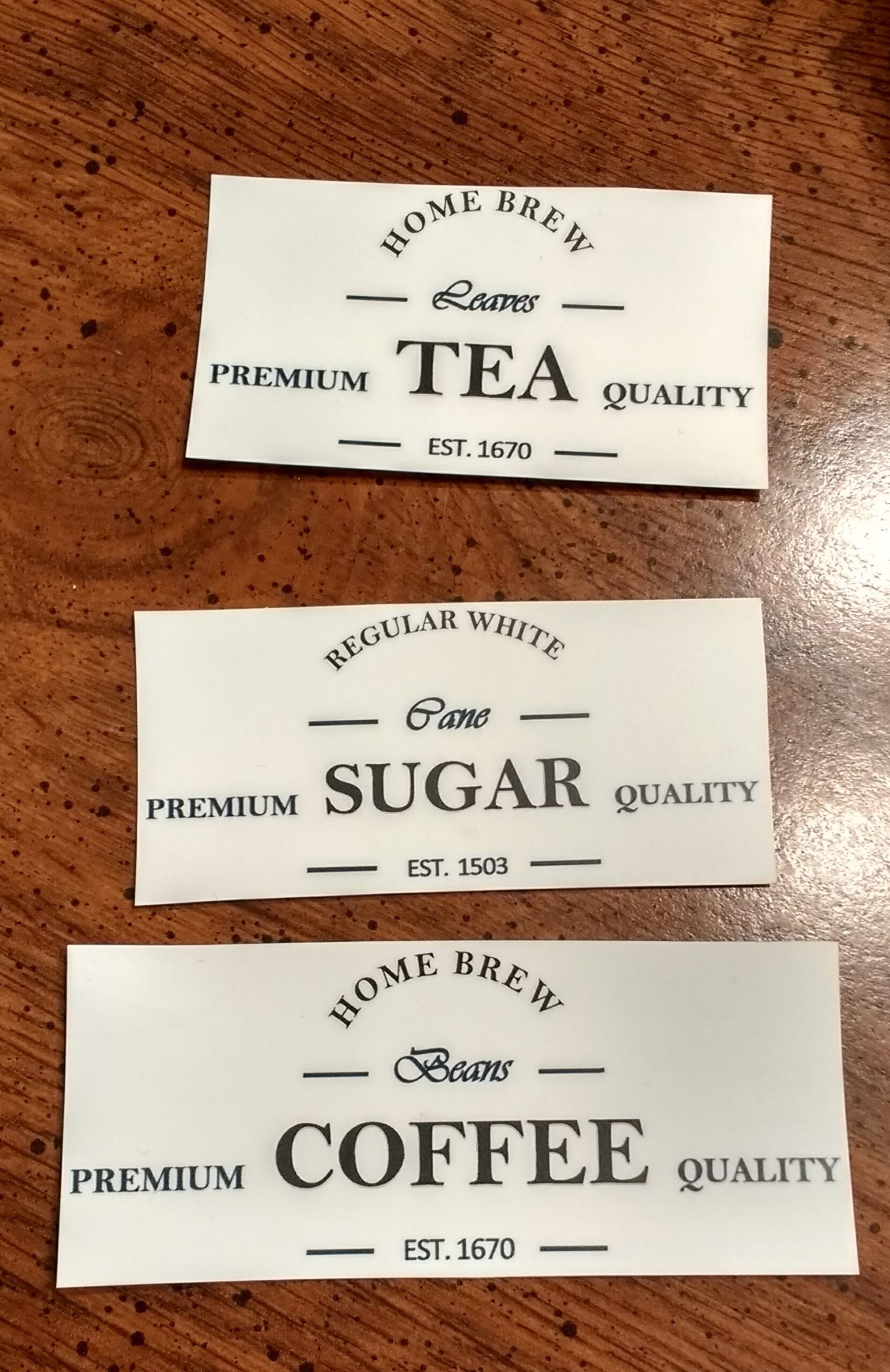 Kitchen Jar Labels | Tylynn M