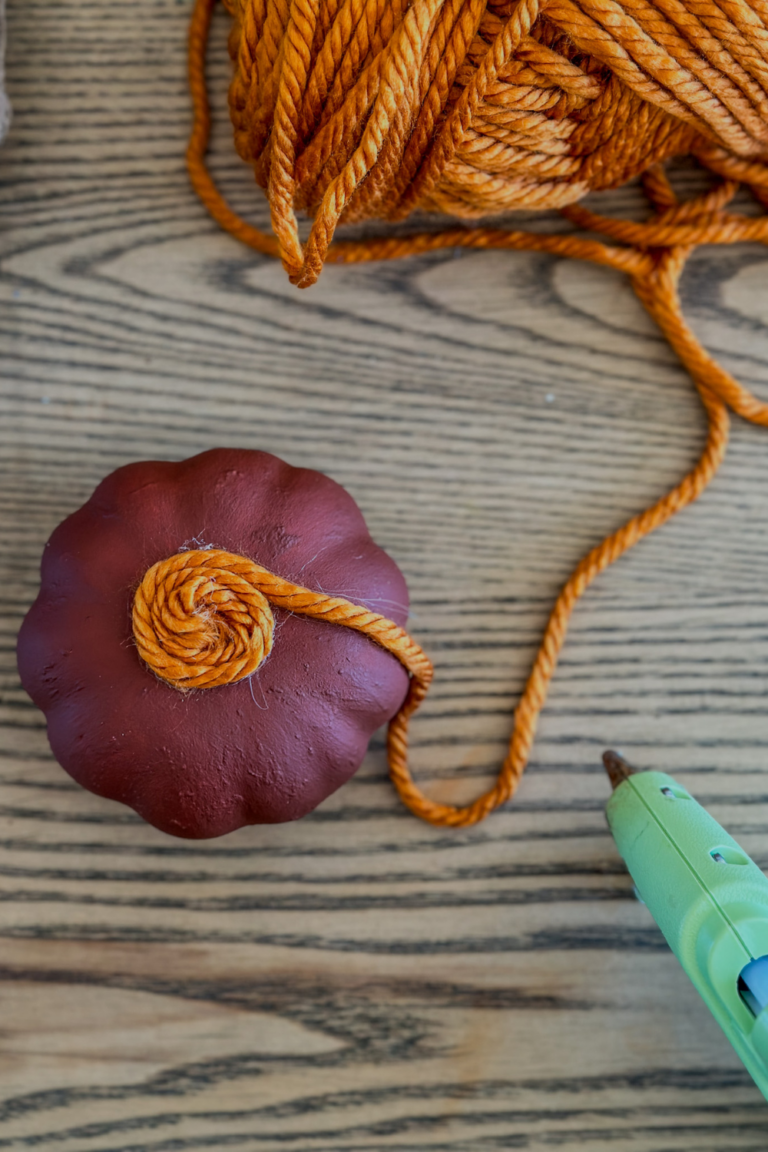 DIY Yarn Pumpkins - Easy and Fun DIY Fall Decor! | Tylynn M
