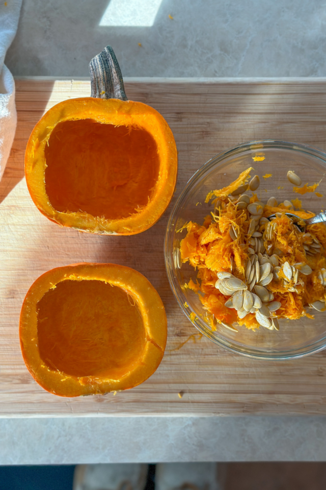 How to Roast a Pumpkin for Homemade Pumpkin Puree | Tylynn M